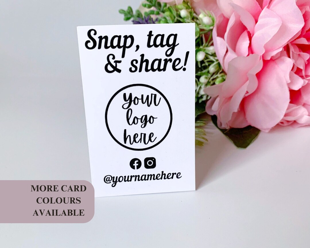 Snap Tag und Share-Karten vollständig individuell und können - Etsy ...