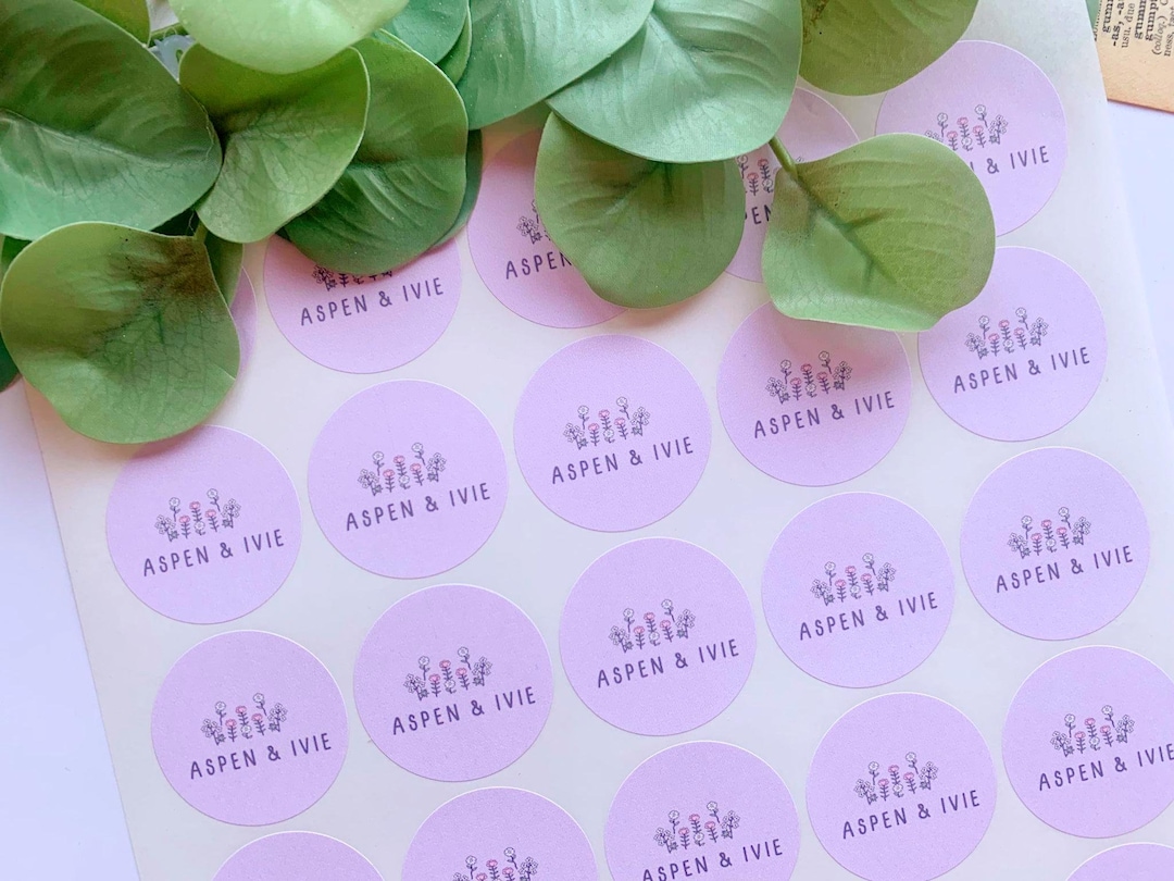 Logo Stickers Circular 37mm Thank You Stickers, 35 per A4 Sheet ...
