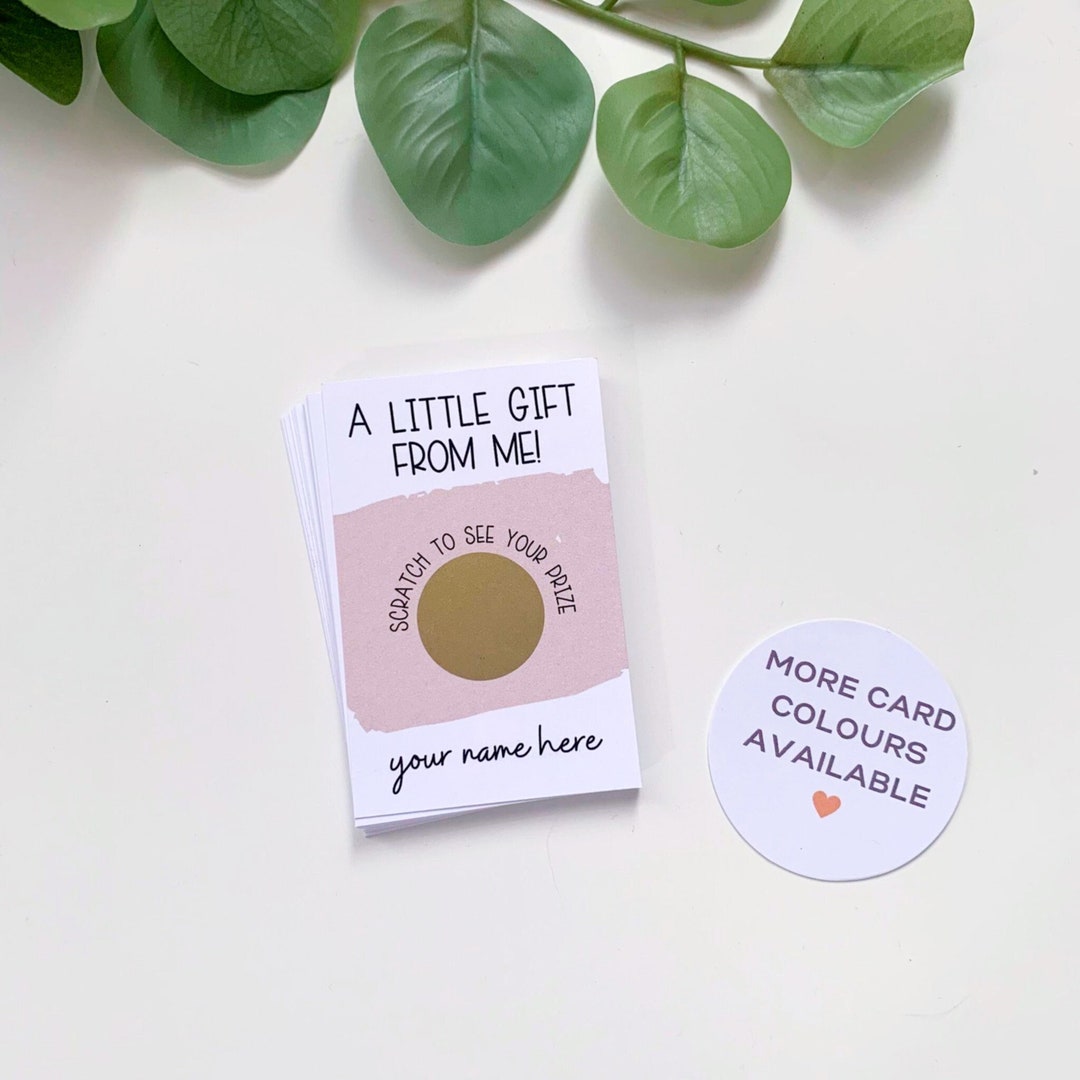 Scratch Cards Fully Custom & Can Be Personalised With Logo, Social ...