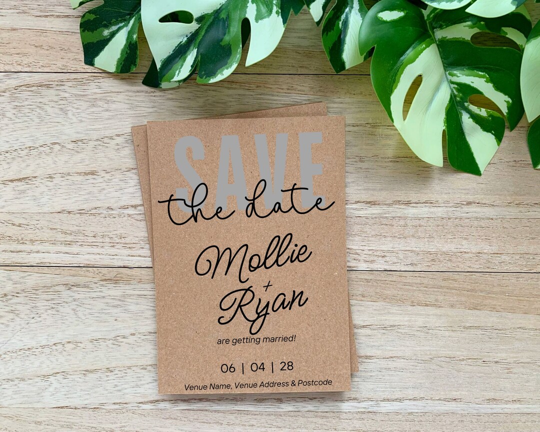 Save the Date Cards for Wedding, Engagement, Anniversary or Special ...