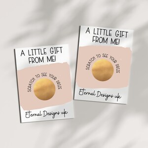 Scratch Cards Fully Custom & Can Be Personalised With Logo, Social ...