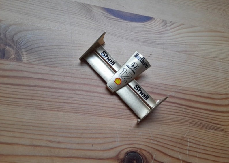 Ayrton Senna 1988 MP4/4 Mclaren Nose - Cone Diorama Gold Finish Metal ...