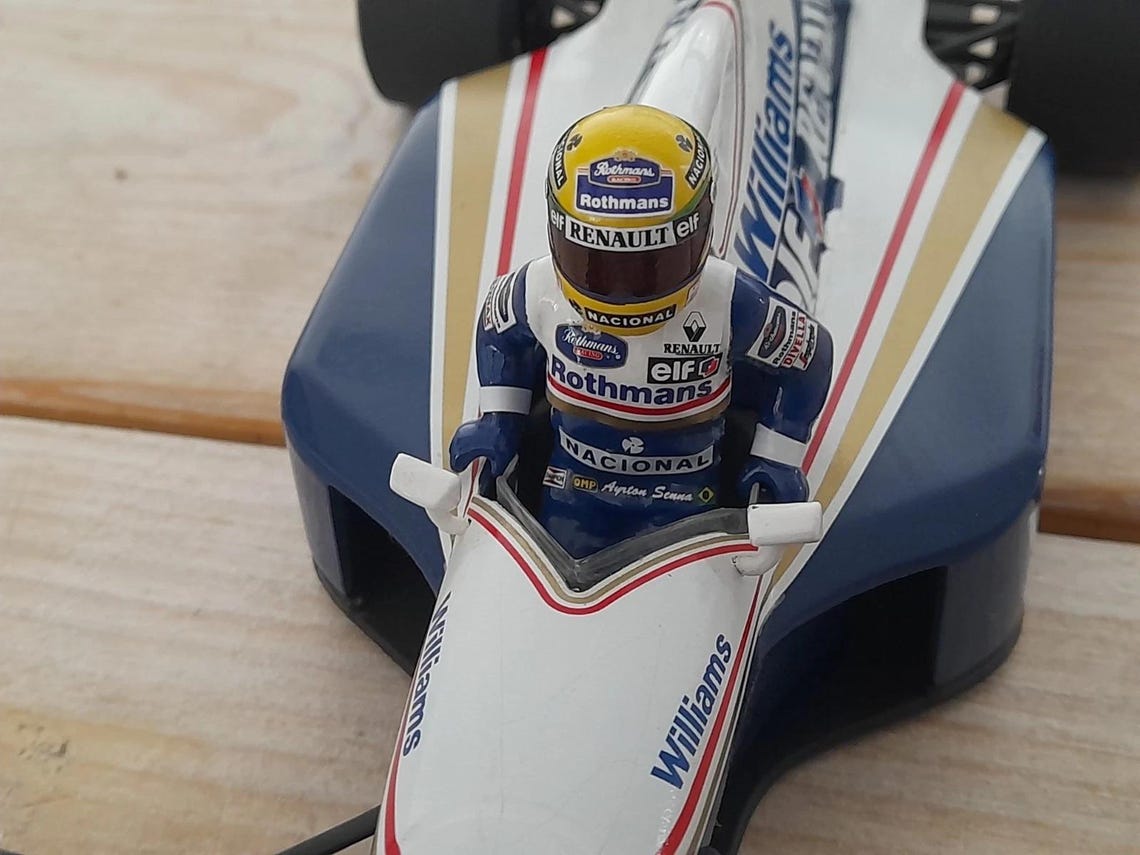 1:18 Ayrton Senna Williams Driver Figure F1 Model Car Minichamps ...