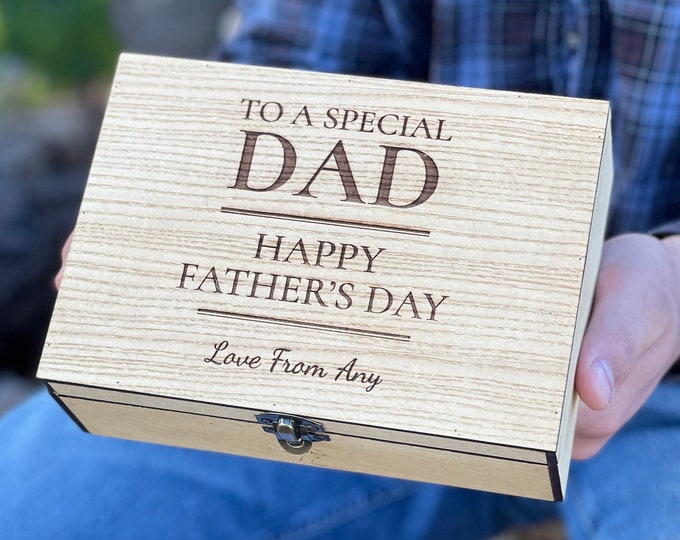 Personalized Gift Box for Men, Dad, Father, Daddy From Daughter, Son ...