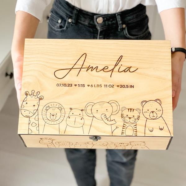 Custom Baby Girl Keepsake Box - Etsy