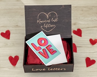 Wooden Letter Keepsake Box - Etsy