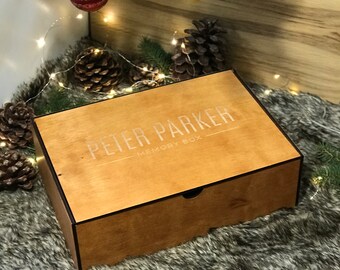 Personalized Wooden Name Box for Memories Keepsake | Etsy