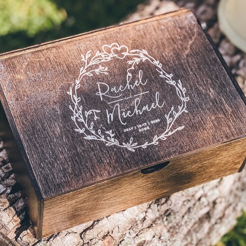 Personalized Wedding Keepsake Box for Couples Personalised - Etsy UK