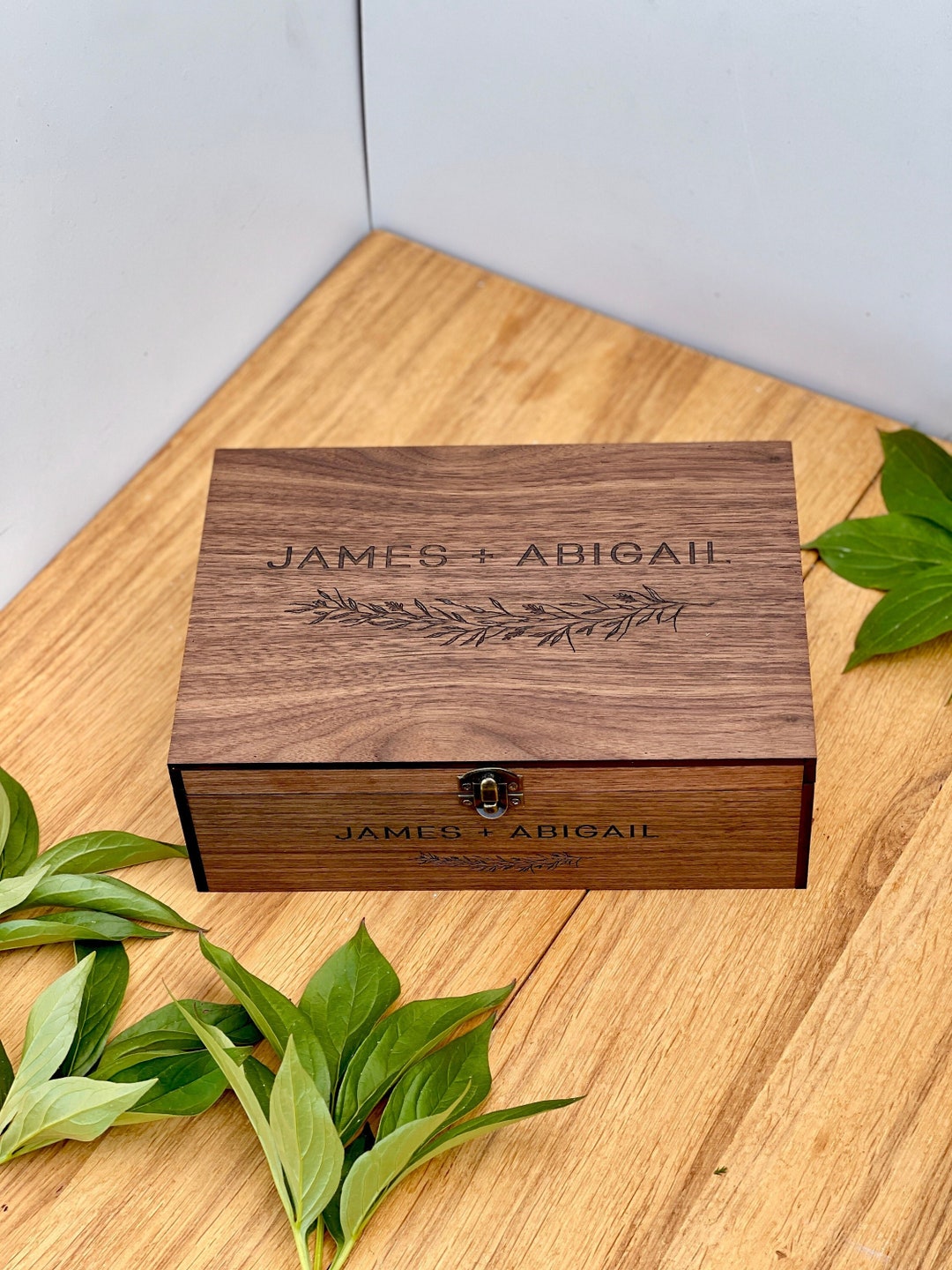 Personalized Memory Wooden Wedding Keepsake Box Unique - Etsy