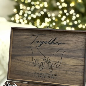 Personalized Memory, Wooden, Wedding Keepsake Box Valentines Day ...