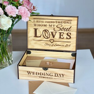 Custom Personalized Wooden Memory Keepsake Box - Gift for Him, Her ...
