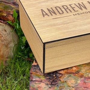 Personalized Wooden Name Box for Memories, Keepsake Christmas Gift ...