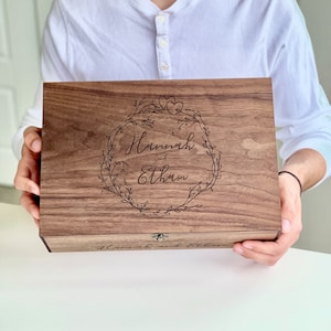 Personalized Wooden, Memory, Keepsake Storage Gift Box - Valentines ...