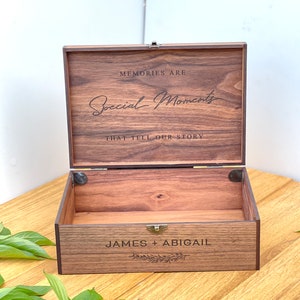 Personalized Memory Wooden Wedding Keepsake Box Unique - Etsy