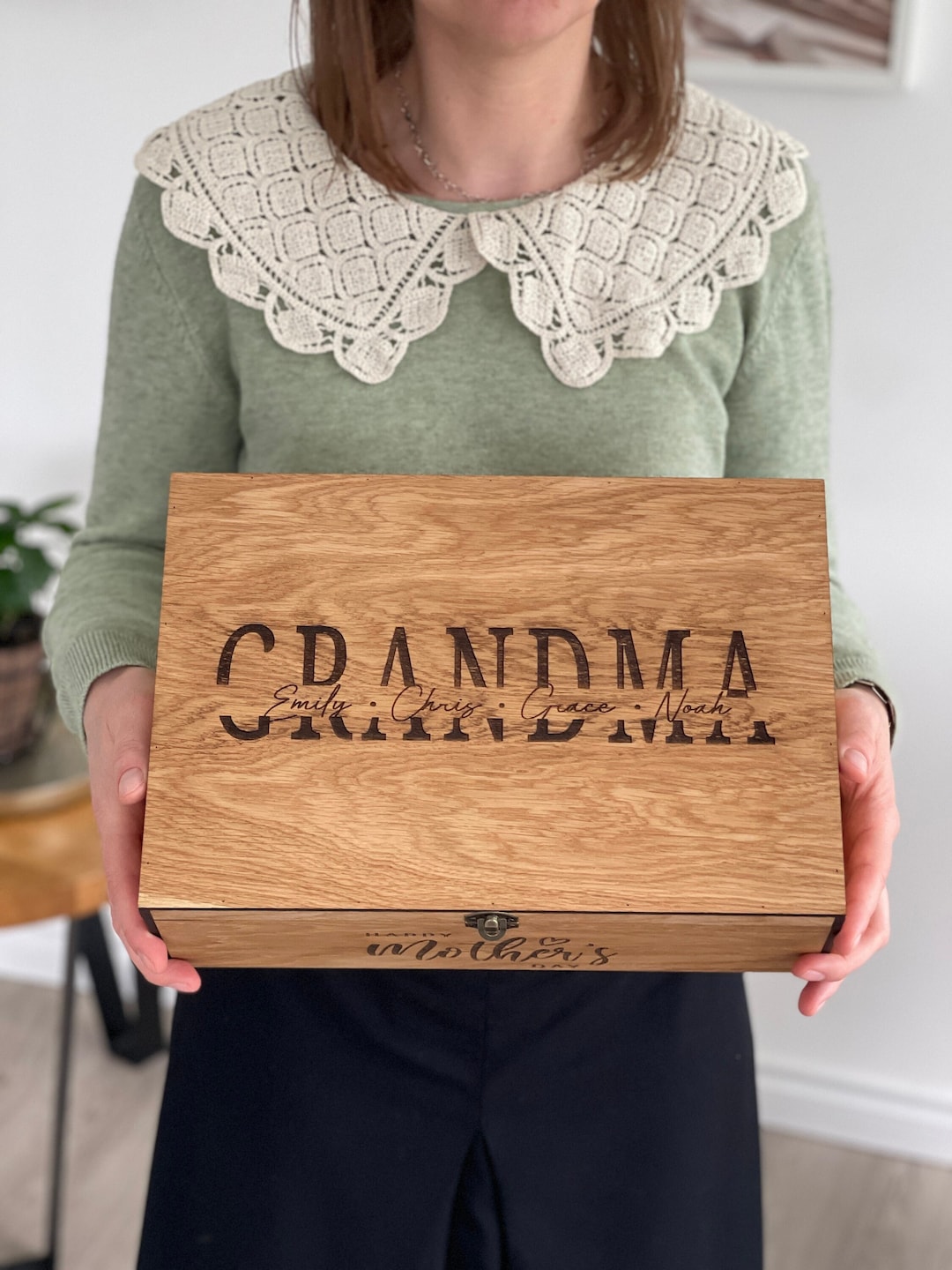 Gifts for Grandma - Custom Wooden Keepsake Personalized Family Gifts ...