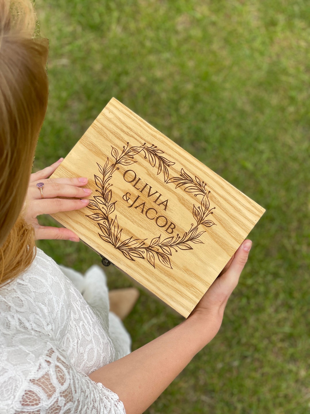 Custom Personalized Wooden Memory Keepsake Box - Gift for Him, Her ...