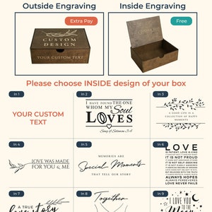 Custom Memory Wooden Laser Engraved Box Wood Gift Box - Etsy