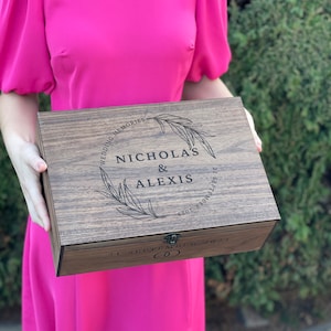 Personalized Wooden Memory Box: Engraved Keepsake, Valentine Gift - Etsy