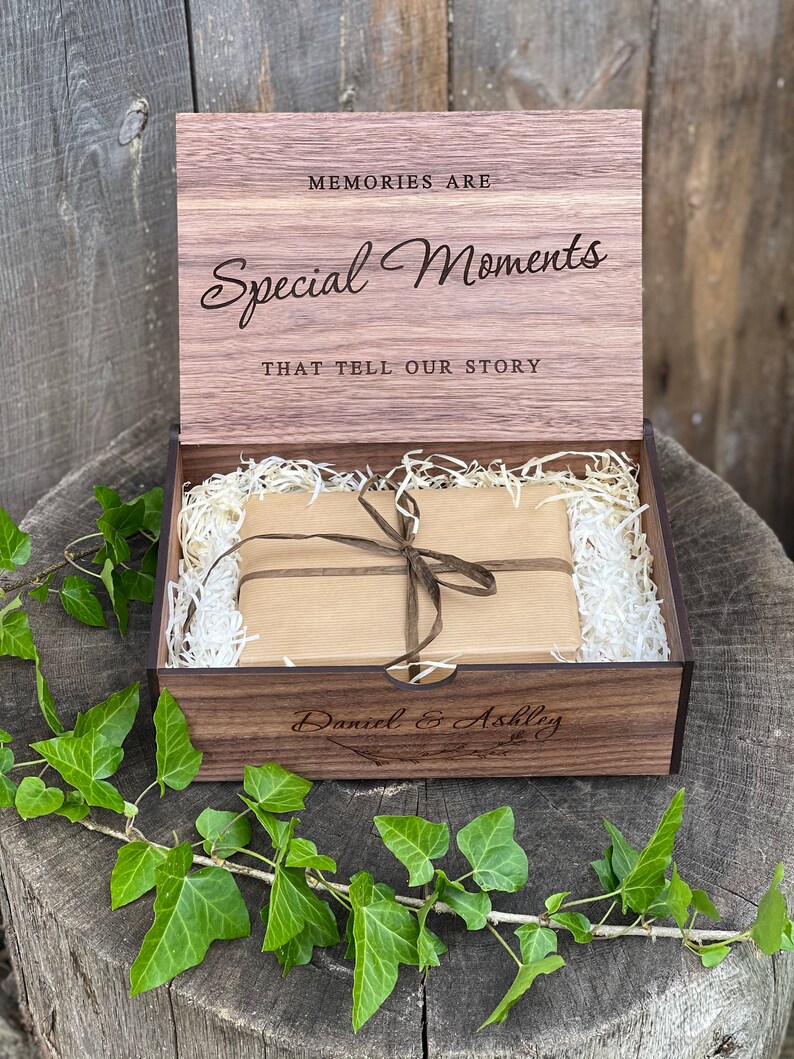 Personalized Wooden Keepsake Memory Gift Box. Laser Engraved - Etsy