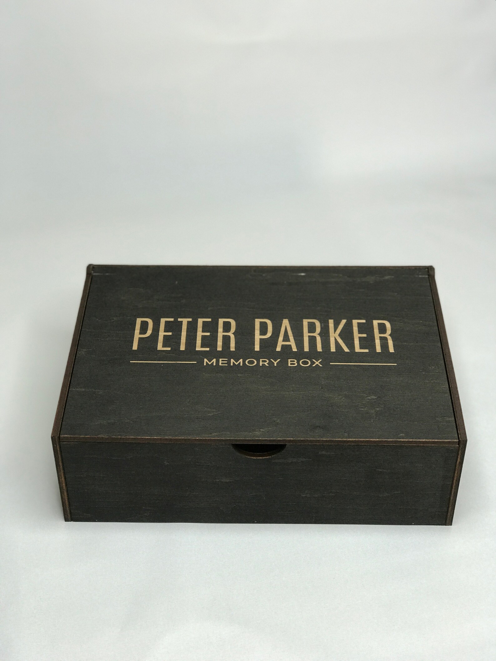 Personalized wooden name box for memories keepsake original | Etsy