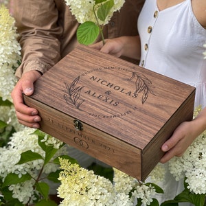 Custom Personalized Wooden Memory Keepsake Box - Christmas Valentine ...