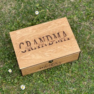Gifts for Grandma - Custom Wooden Keepsake Personalized Family Gifts ...