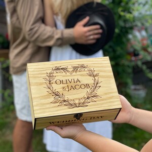 Custom Personalized Wooden Memory Keepsake Box - Gift for Him, Her ...