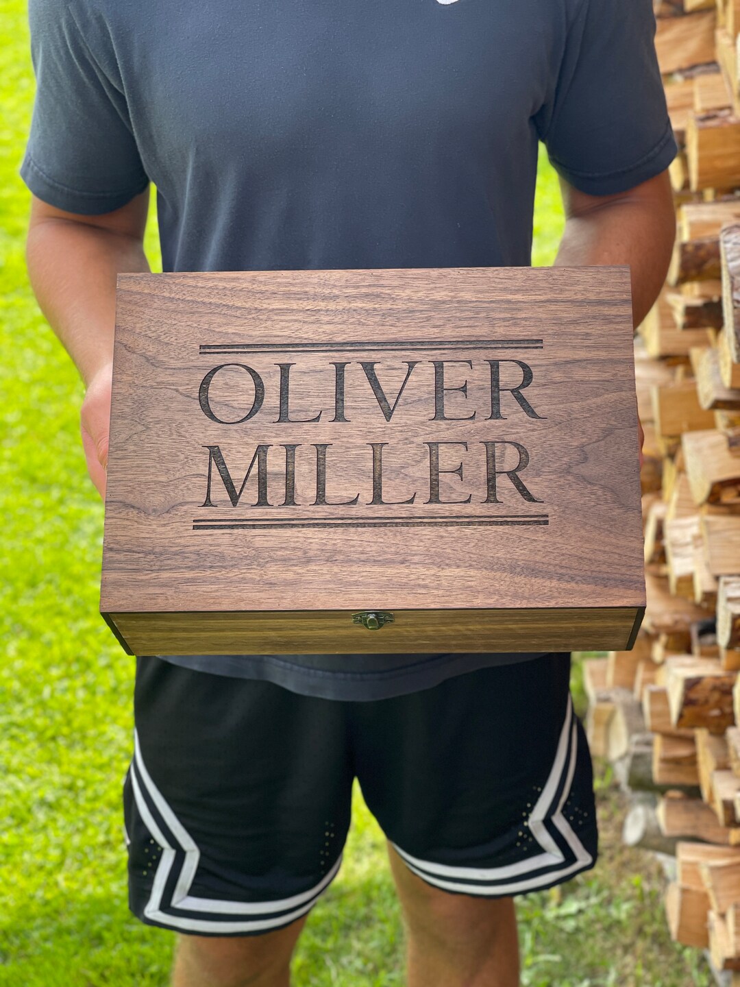 Personalized Wooden Name Box for Memories, Keepsake Gift, Present for ...