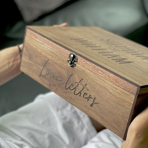 Love Letter Box - Valentines Day Gift. Personalized Small Wooden ...