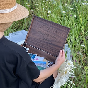 Love Letter Box Valentines Day Gift Box Personalized Small Wooden ...