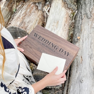 Wedding Engagement Gift for Couples Personalized Wooden Memory Keepsake ...