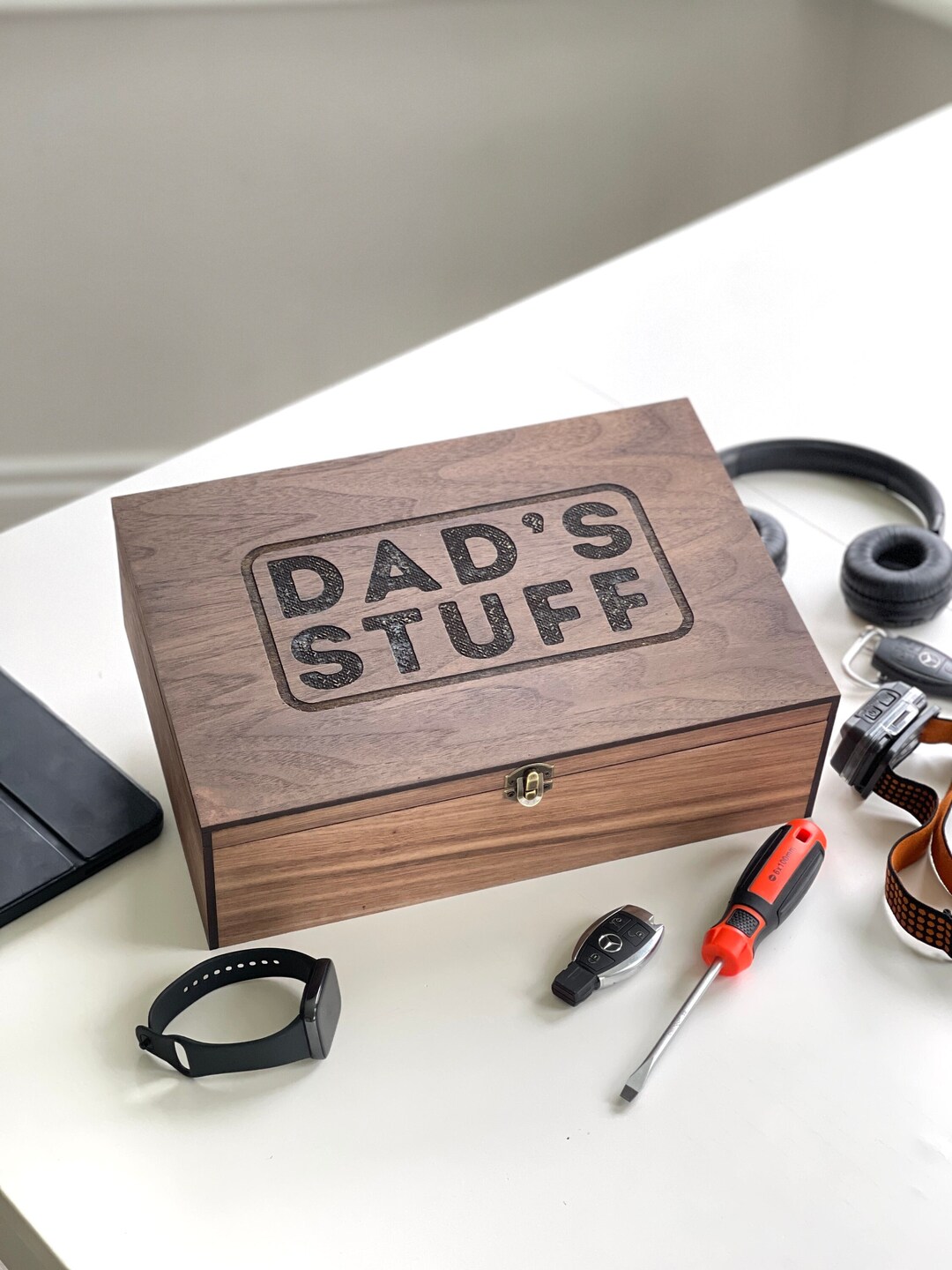 Personalized Memory, Wooden, Storage, Keepsake Box Fathers Day Gift for ...