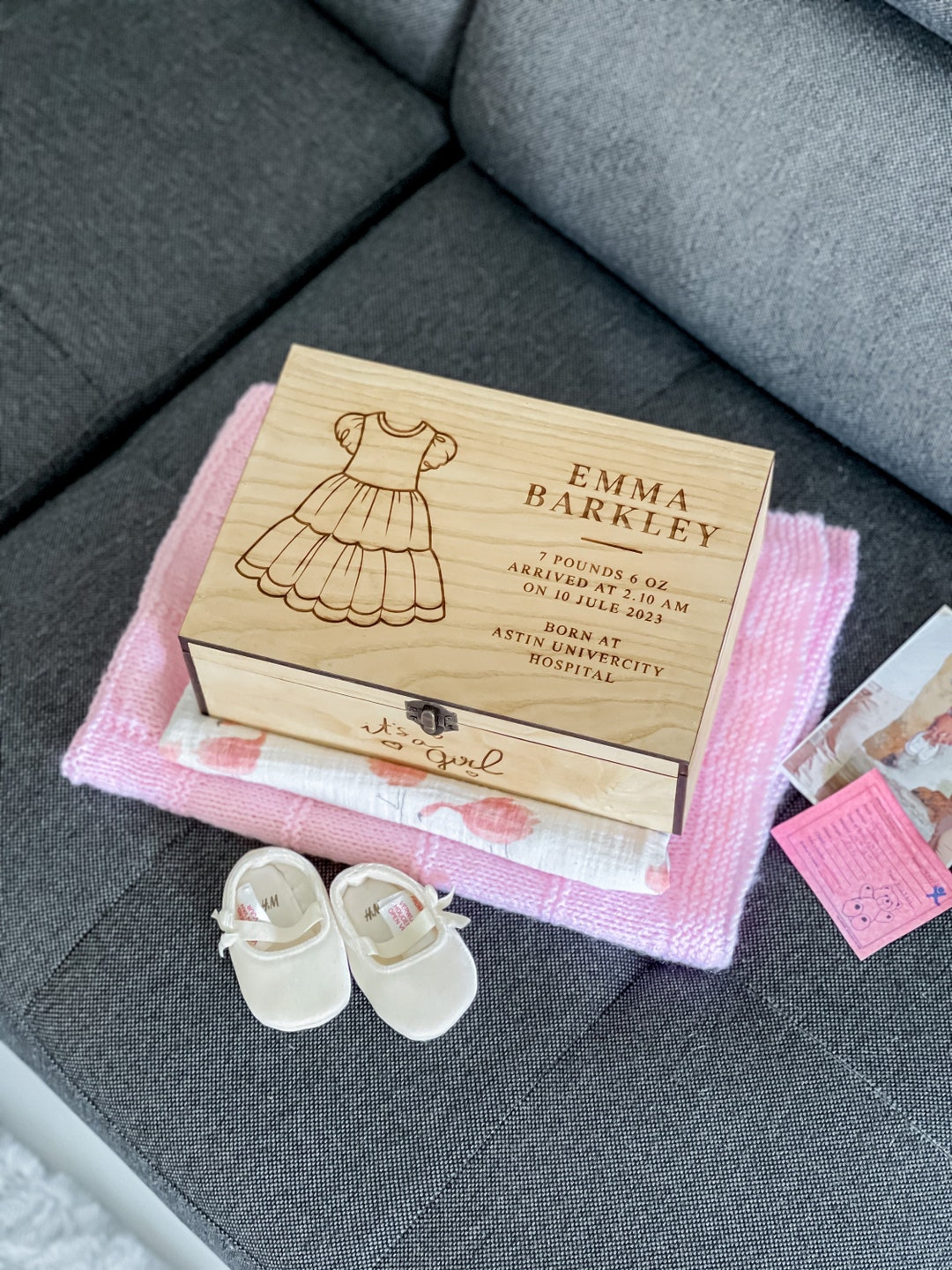 Baby Advice Jewelry Keepsake Memory Personalized Wooden Box - Baby ...