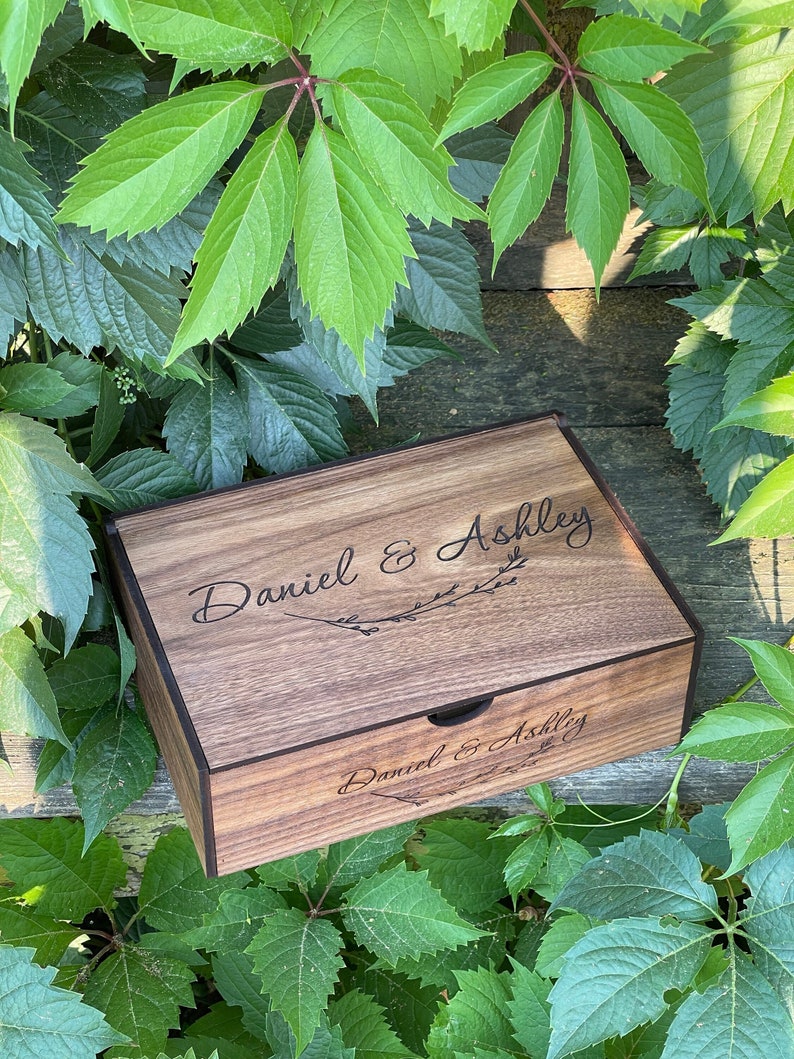 Personalized Wooden Keepsake Memory Gift Box. Laser Engraved - Etsy