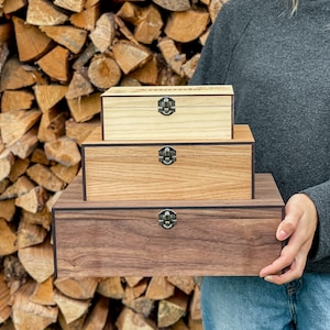 Personalized Wooden Name Box for Memories, Keepsake Gift, Present for ...