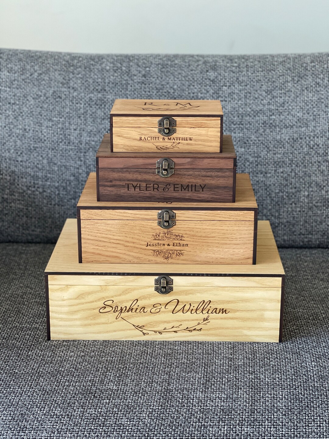 Personalized Boyfriend, Girlfriend Gift for Him, Her - Wooden Memory ...