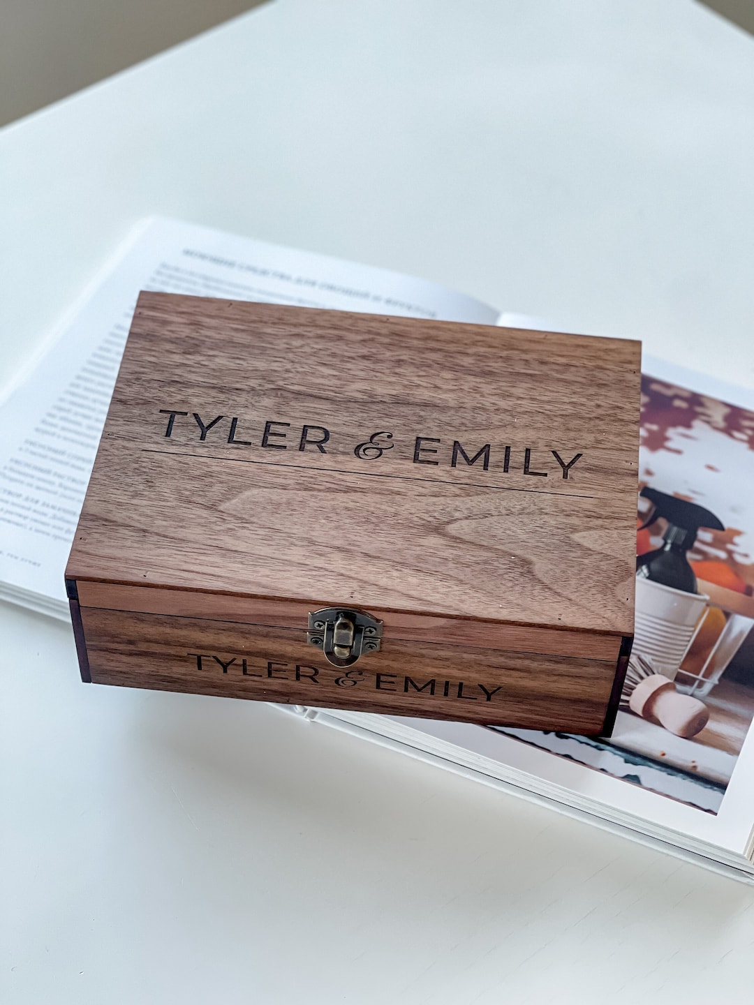 Personalized Memory Keepsake Box From the Wood - Wooden Valentines Gift ...