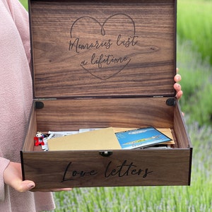Personalized Memory, Wooden, Keepsake Box - Christmas Valentine Date ...