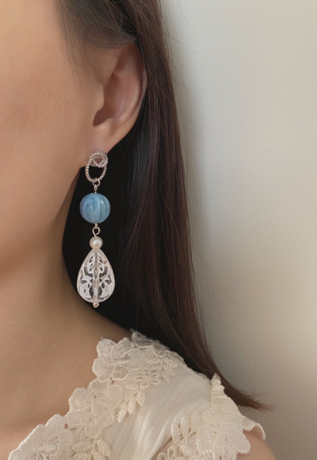 Motif Big Swing Retro Style Earrings/y2k Big Color Maximalist Style ...