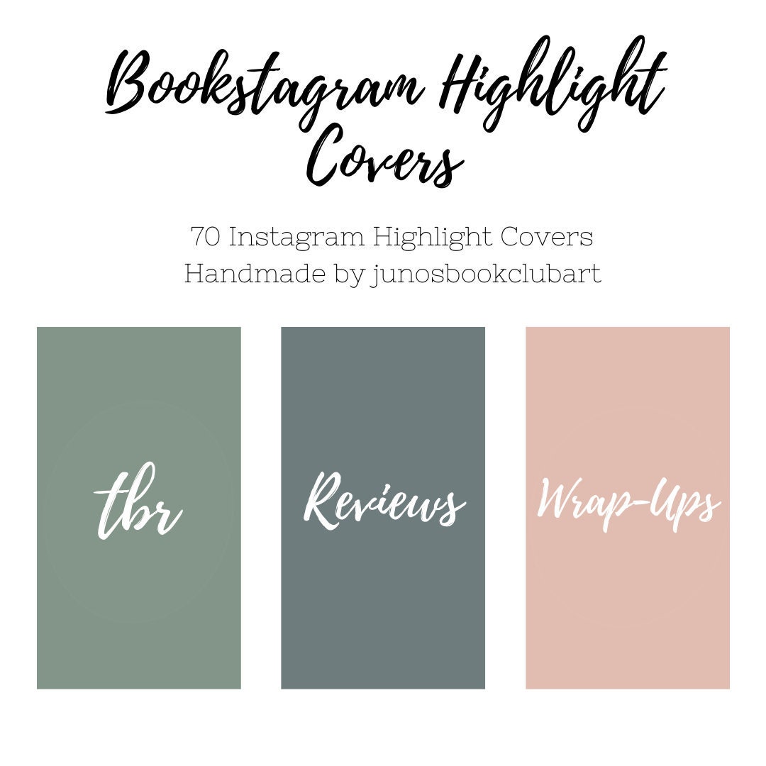 Bookstagram Highlight Covers, Instagram Highlight Covers, Story Icons ...