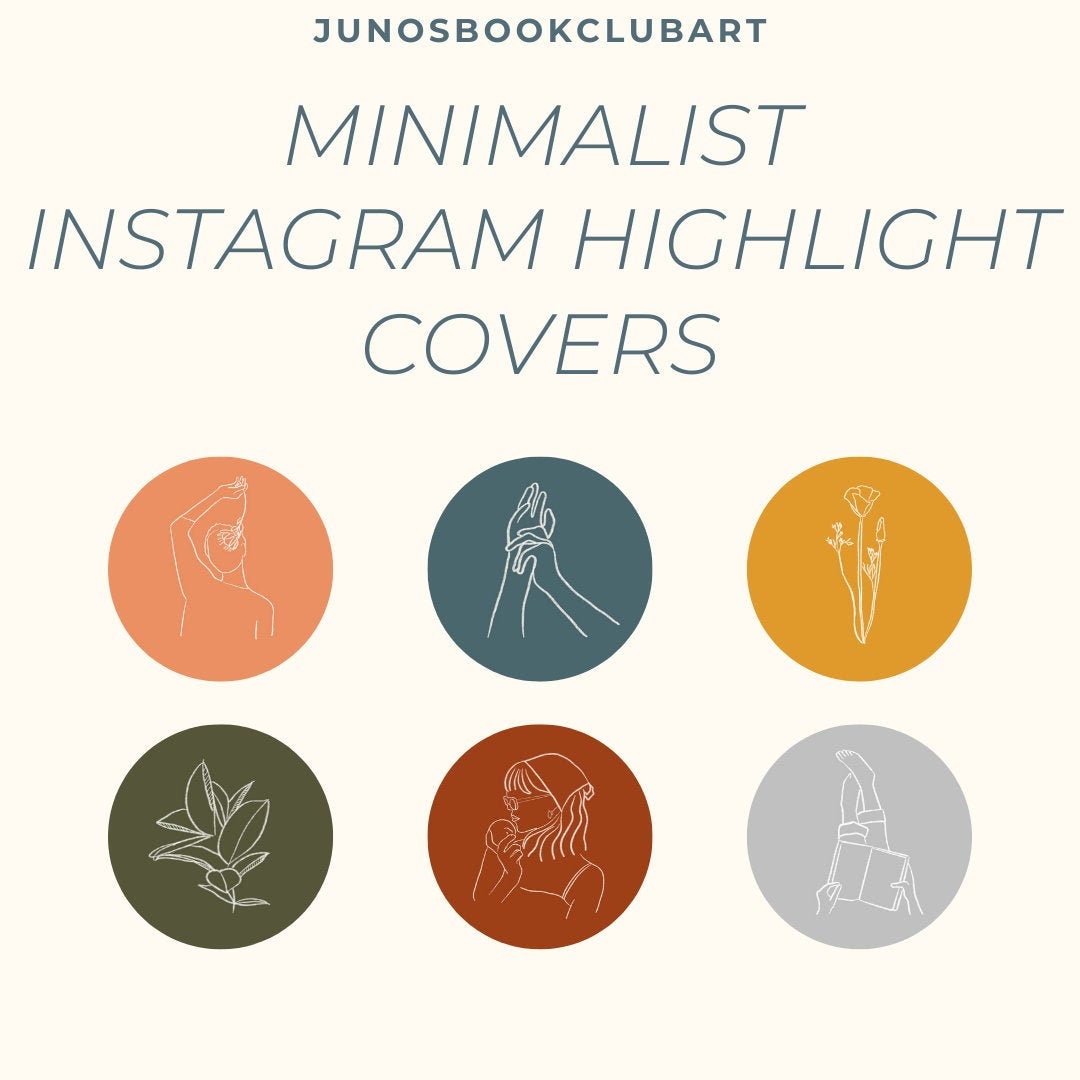 Minimalist Instagram Highlight Covers, Story Covers, Highlight Icons - Etsy