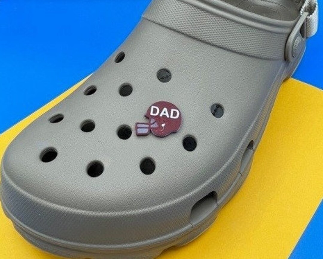 Custom Football MOM or DAD Croc Charm - Etsy