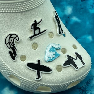 Surfing OR Wind Surfing Croc Charms priced Individually - Etsy