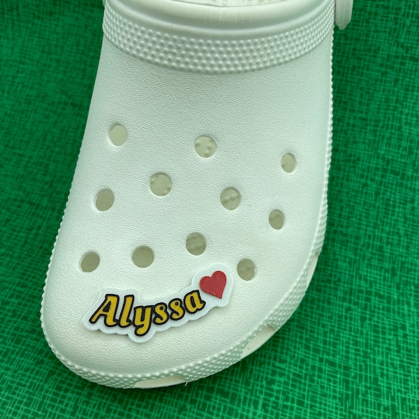 Custom Crocs Name Charm - Etsy