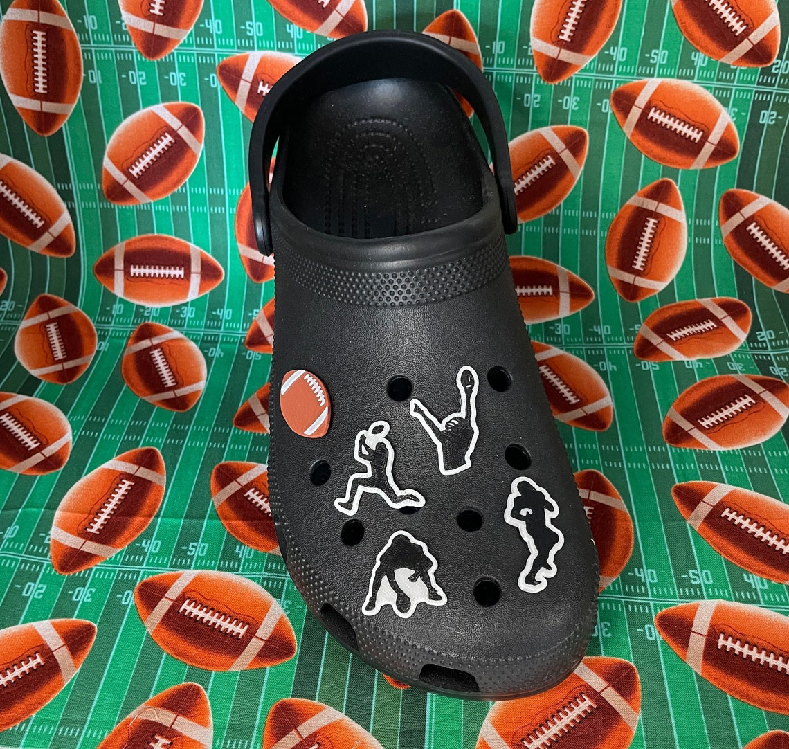 Football Croc Charms Each Silhouette Priced Individually - Etsy