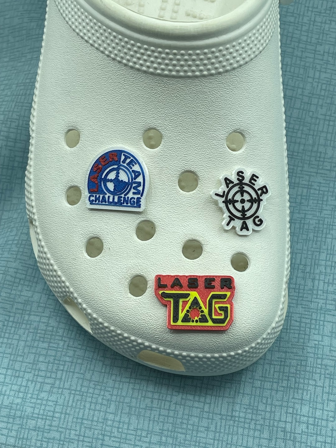 Laser Tag Croc Charms - Etsy