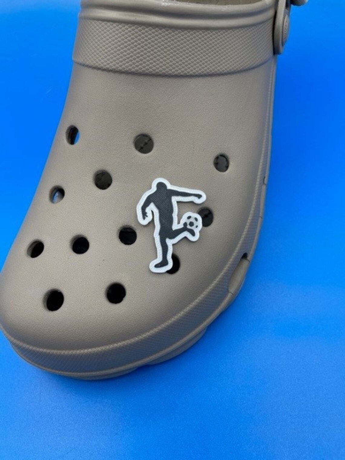 Soccer Player Croc Charm | Etsy