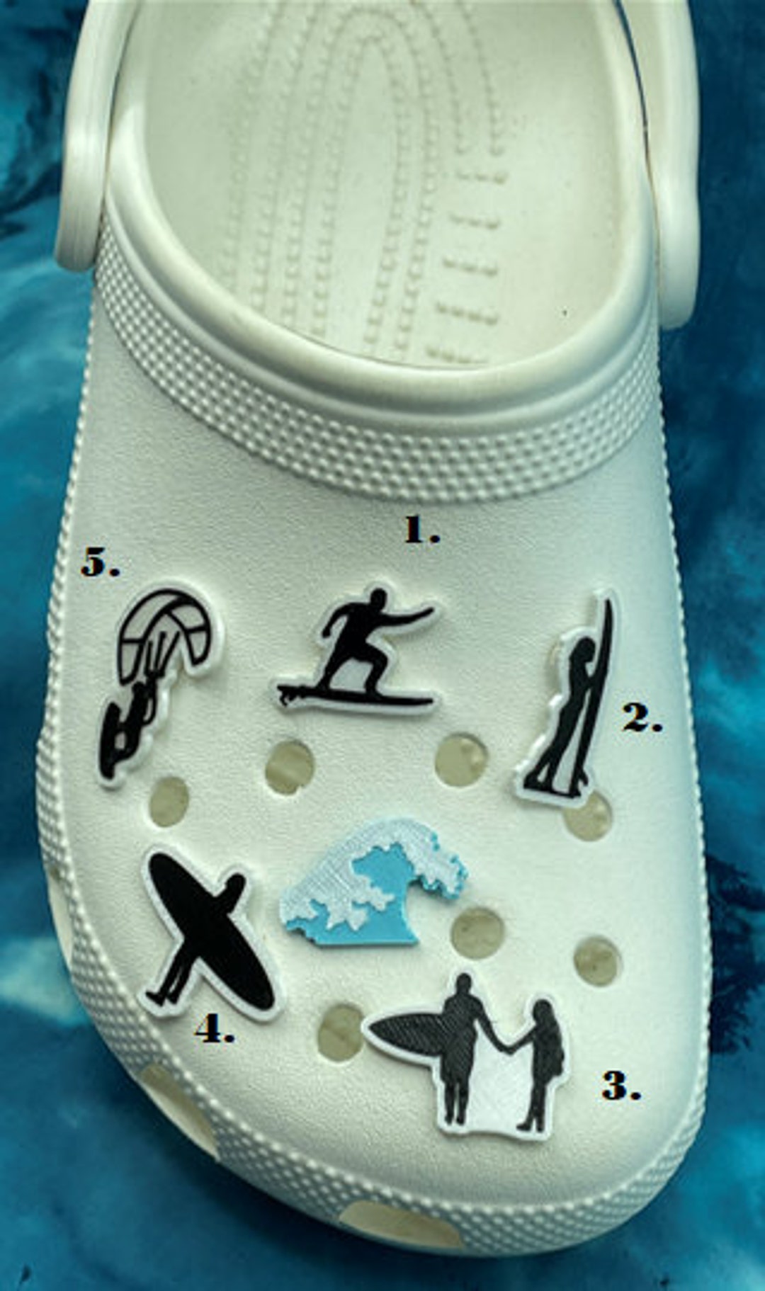 Surfing OR Wind Surfing Croc Charms priced Individually - Etsy