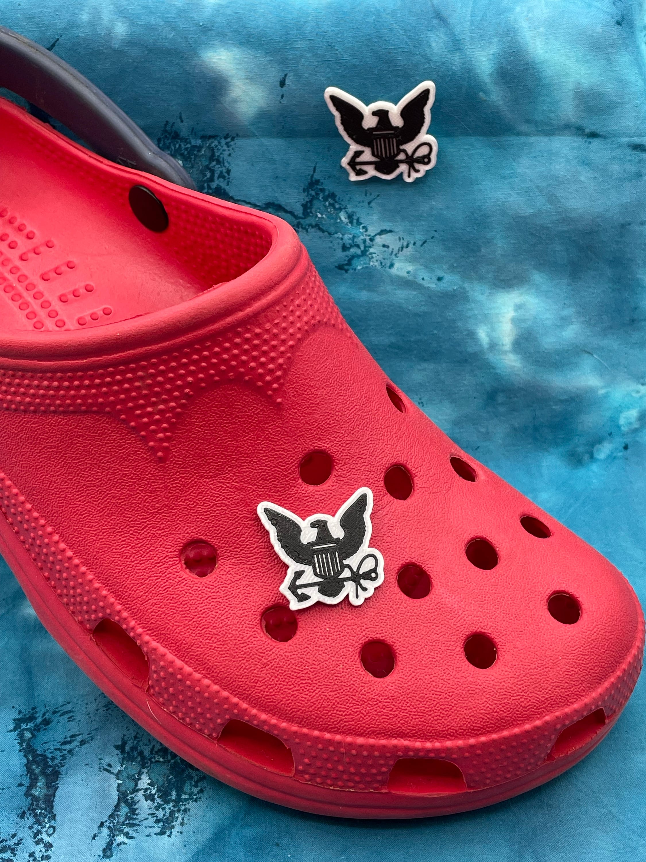 Coast Guard American Eagle Anchor Croc Charm OR Pin priced - Etsy