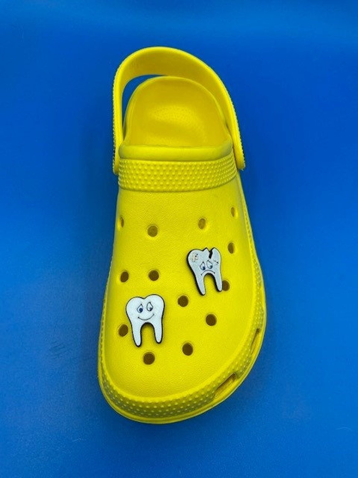 Tooth Croc Charm Chose Happy OR Broken | Etsy